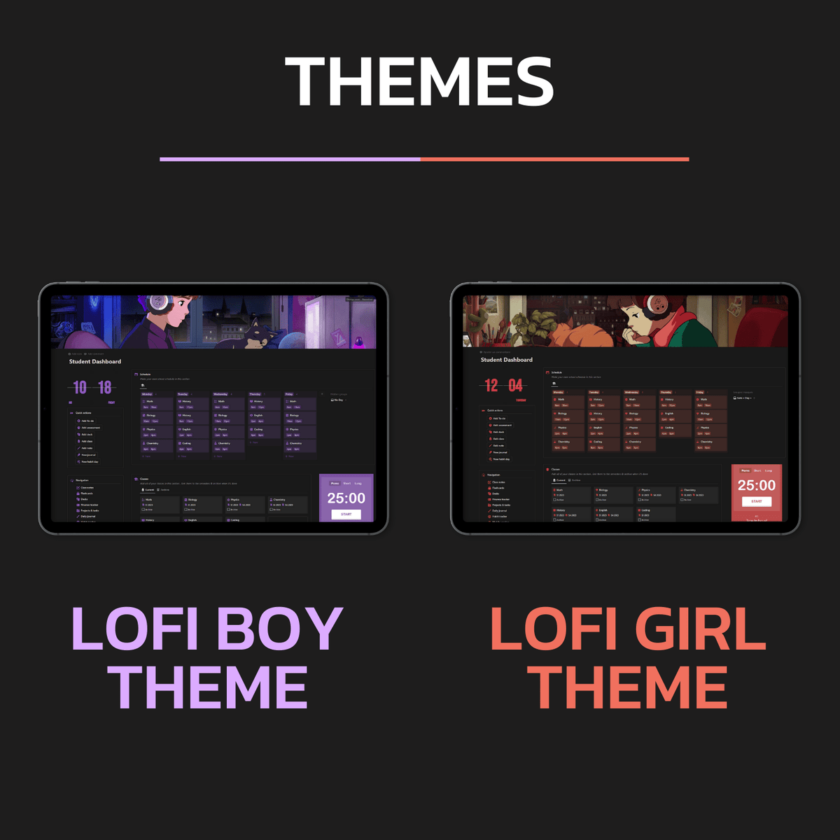 Student Notion Template - Digital – Lofi Merch - Merch